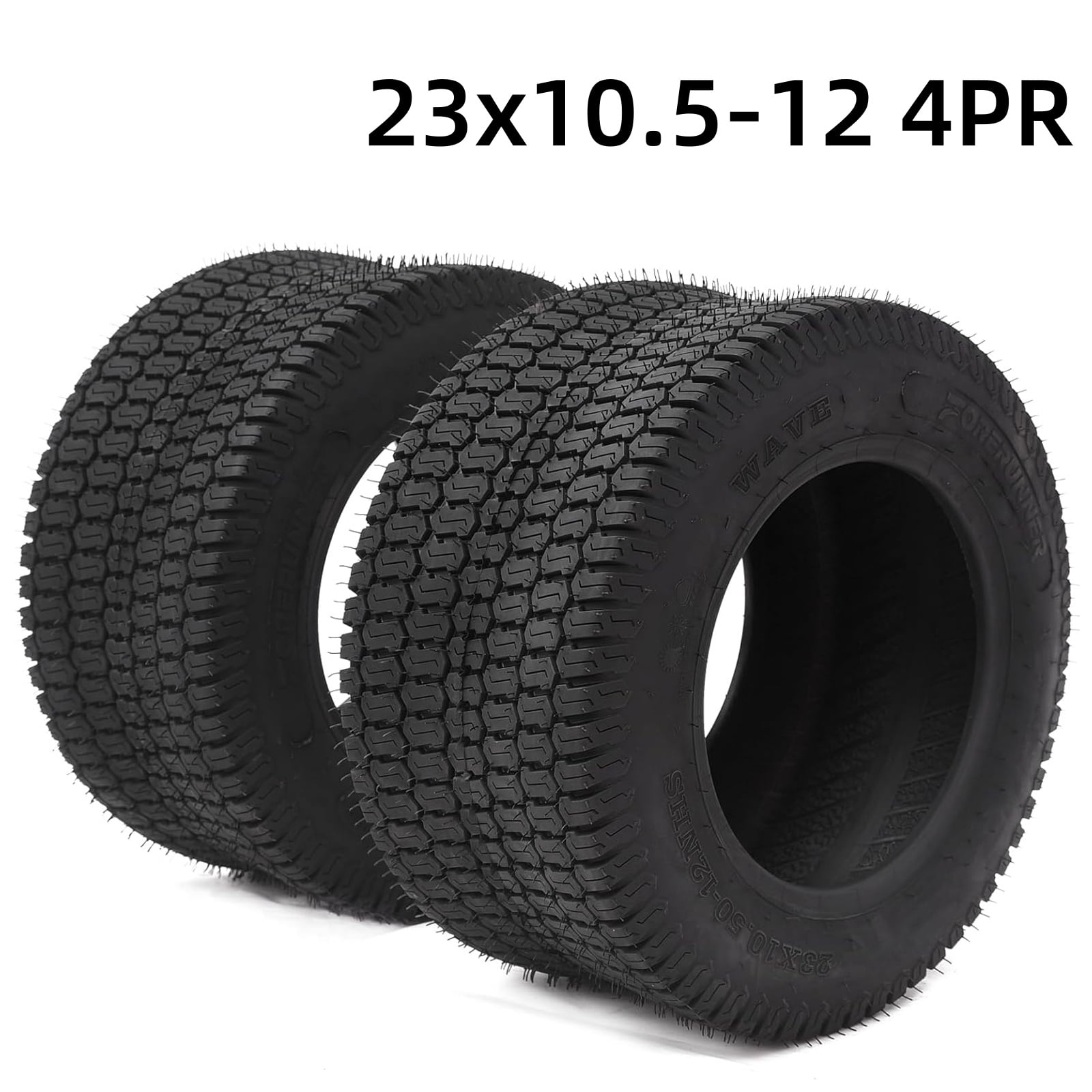 Telyswee 2 Pack 23x10.5-12 4PR Lawn Mower Tire & Tractor Turf Tire ...