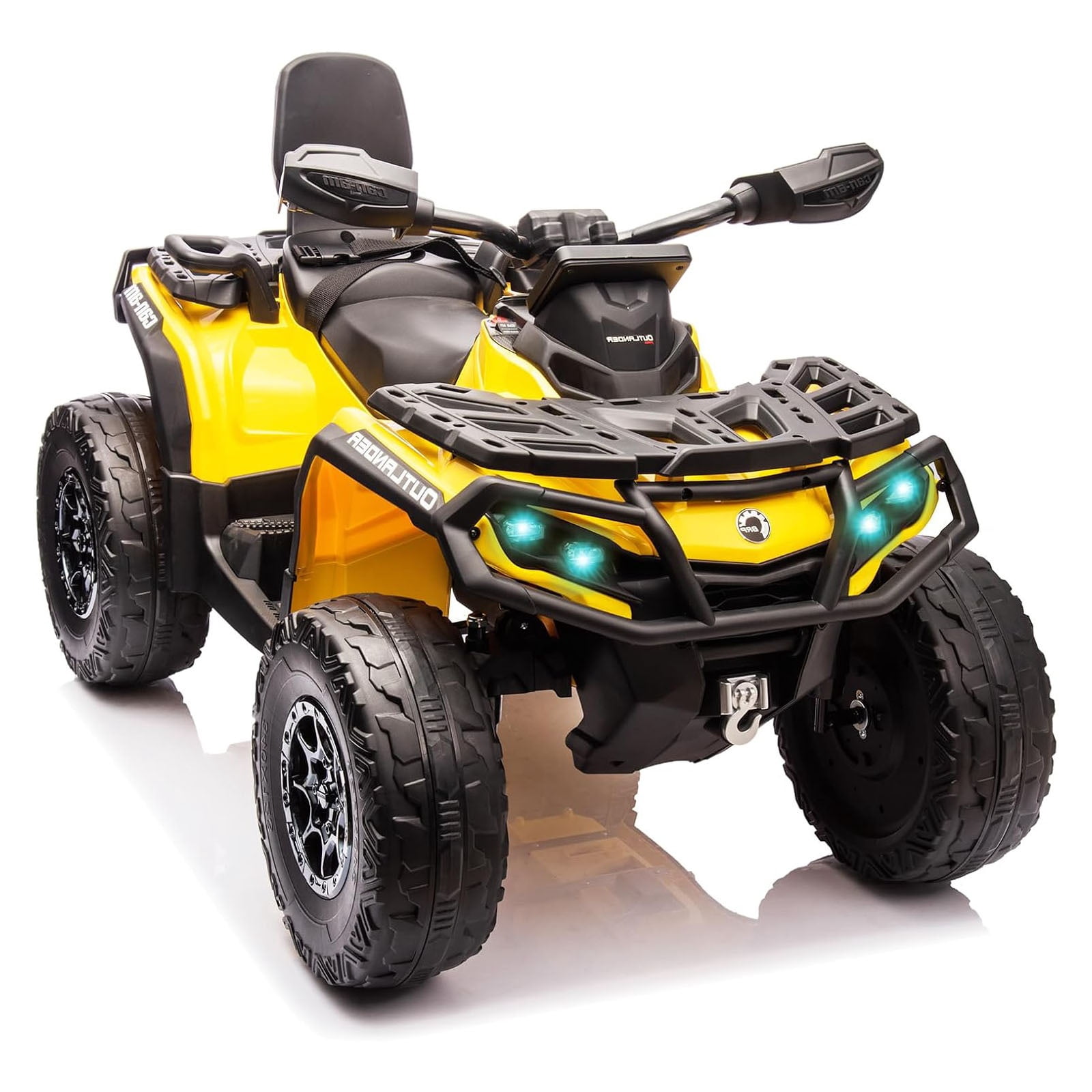 Telyswee 2 Seater Ride On Car, 24V Electric ATV Car for Kids, 4 Wheeler ...