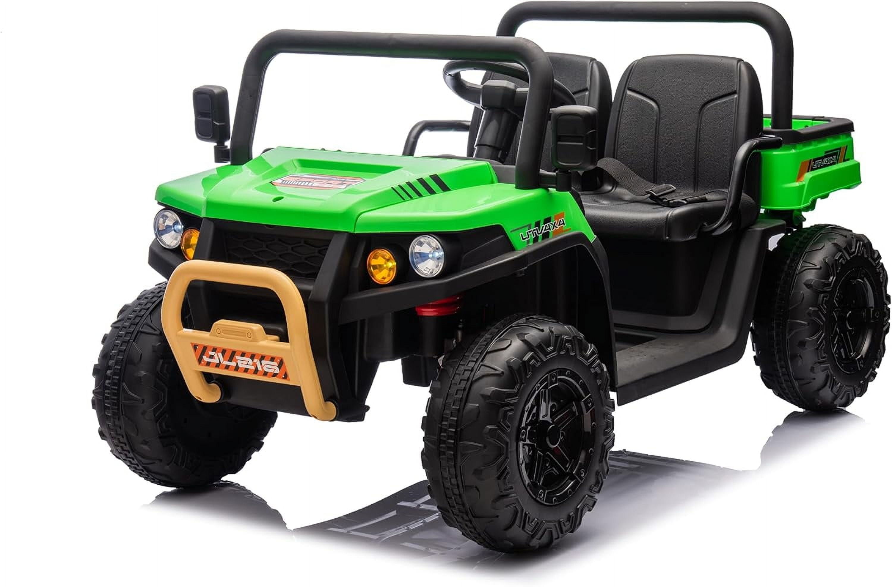 Telyswee 24V 2 Seater Ride On Dump Truck with Electric Dump Bed, 4WD ...