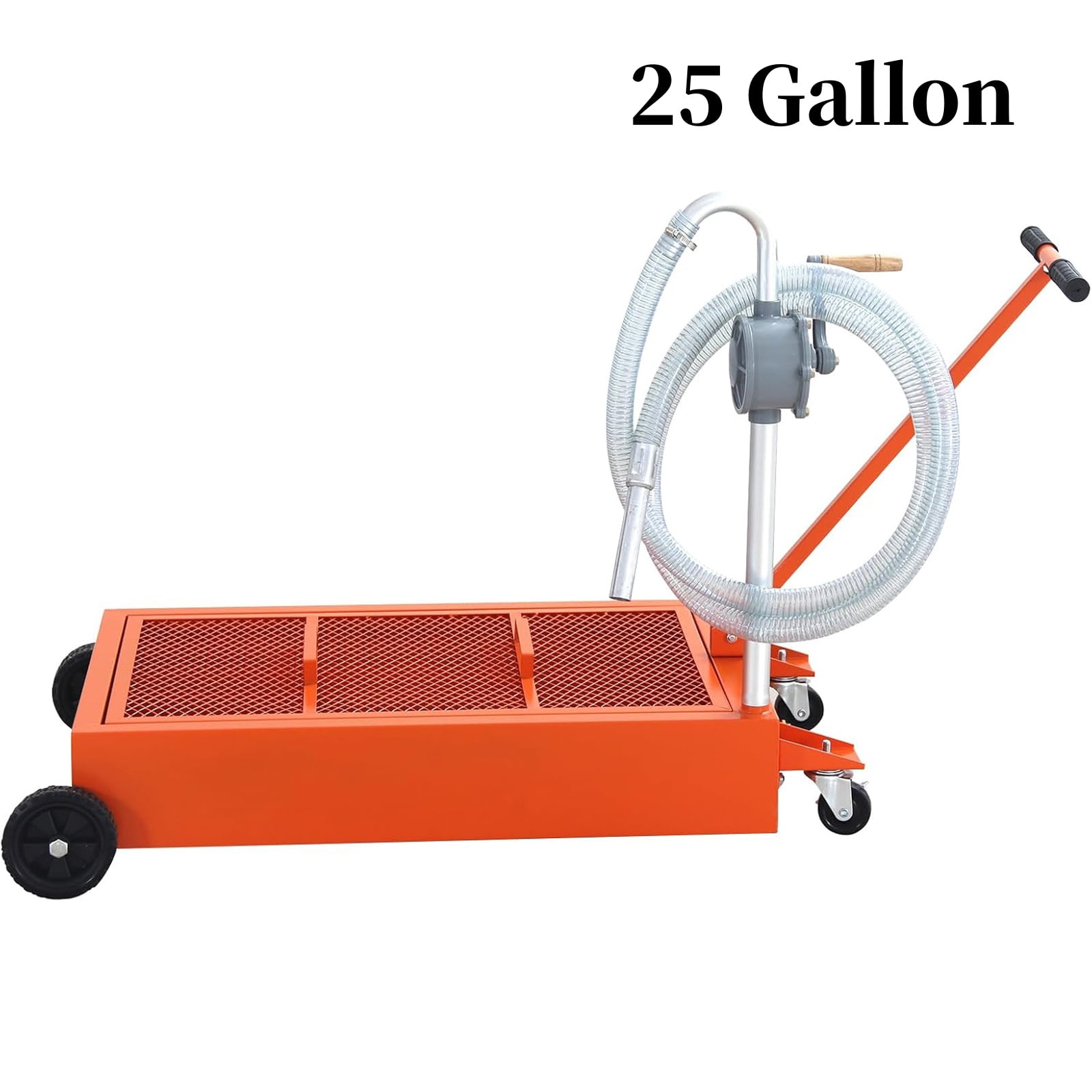 Telyswee 25 Gallon Oil Drain Pan, Oil Drain Tank Foldable 95L Low ...