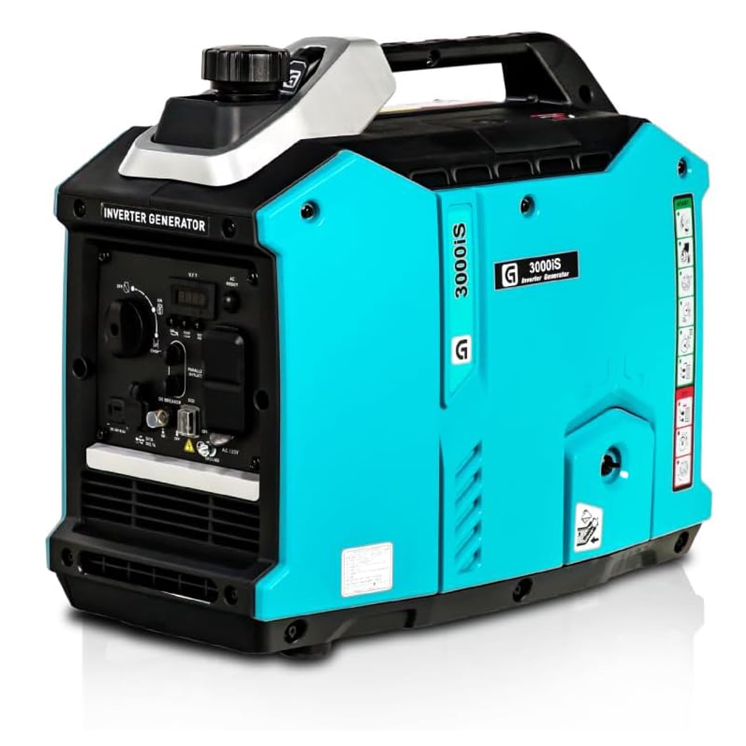Telyswee 2550W 3000W 6250W Portable Inverter Generator, Outdoor Power ...