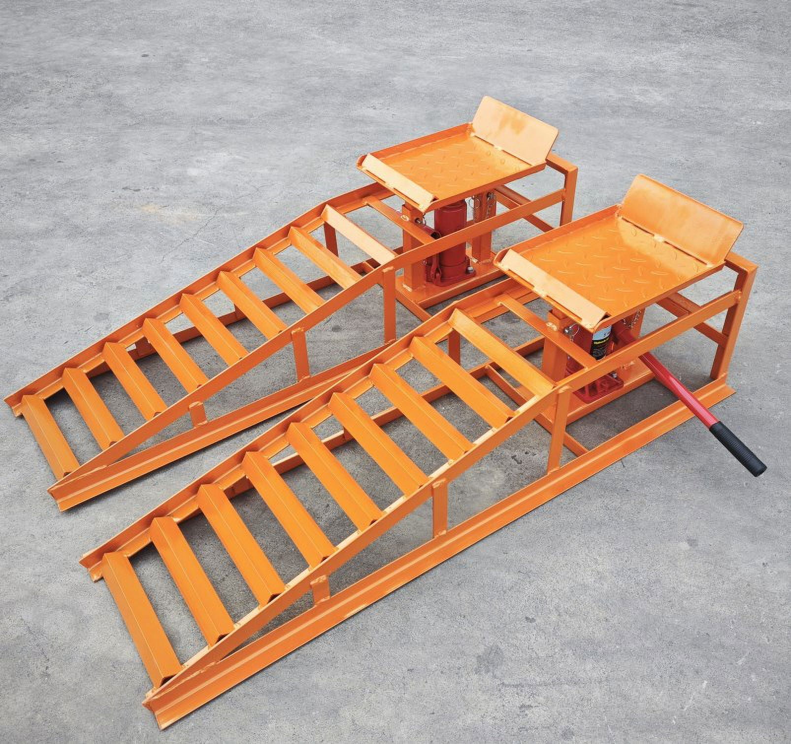 Telyswee 2PCS Auto Car Truck Service Ramps Lifts,11023lbs(5T) Garage ...