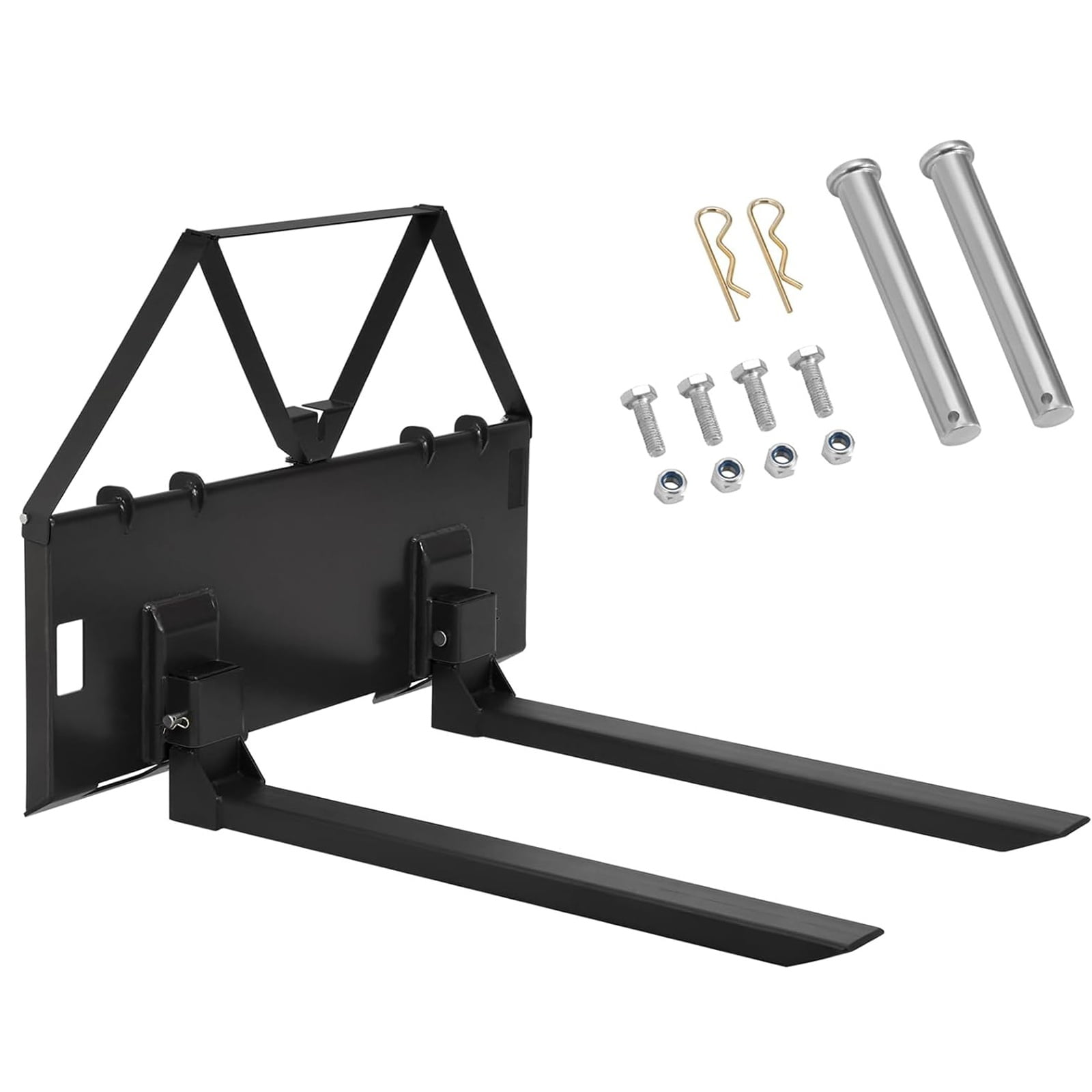 Telyswee 46" Heavy-Duty Tractor Pallet Forks 3200 Lbs Capacity Quick ...