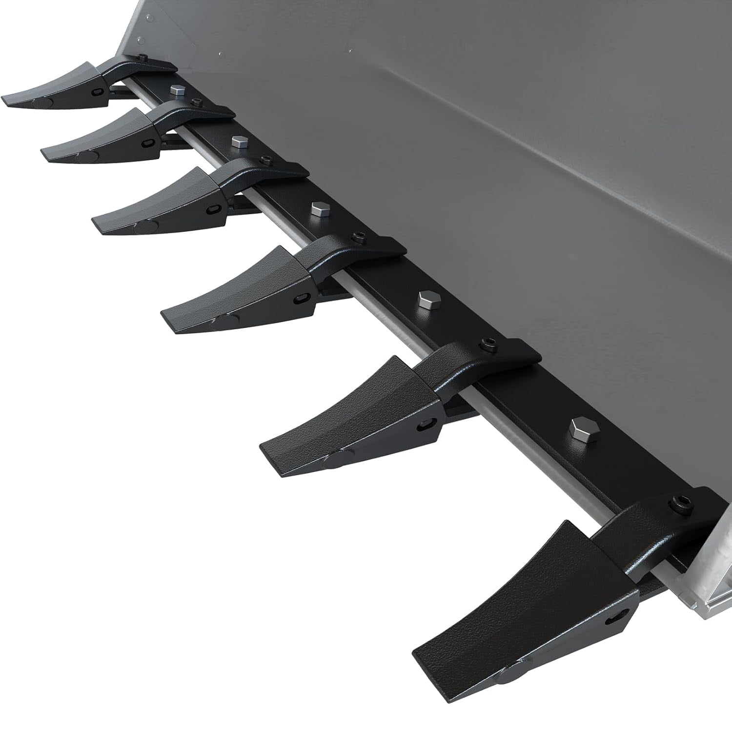 Telyswee 48" Heavy-Duty Steel Bucket Tooth Bar for Tractor Loader ...