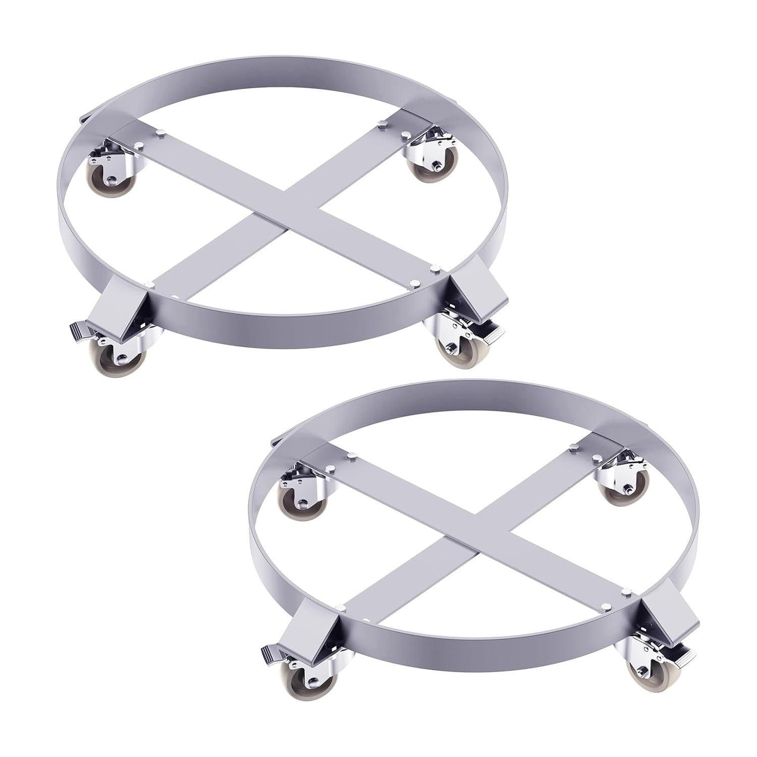 Telyswee 55 Gallon Drum Dolly Set of 2, Heavy Duty 1000 LBS Load ...