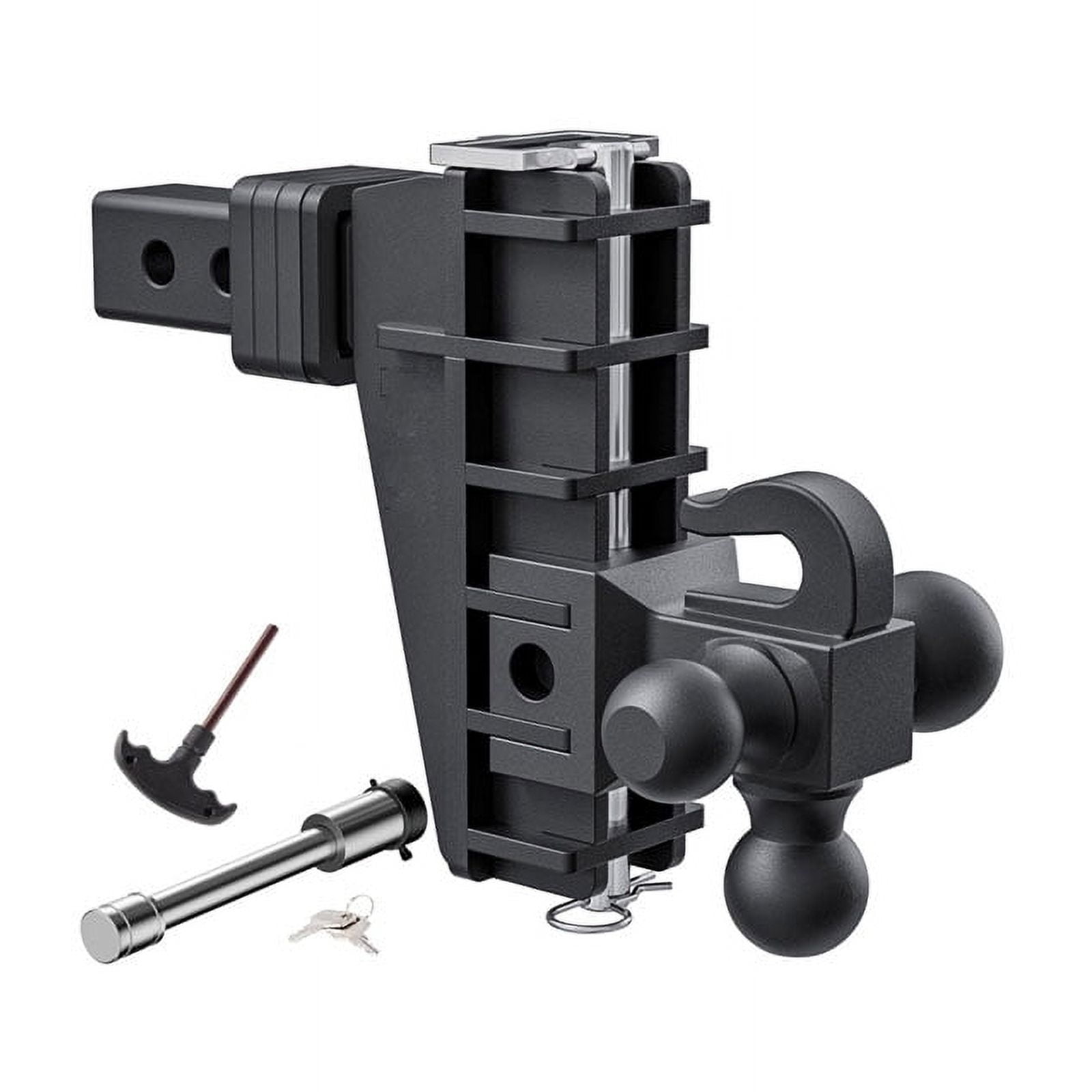 Telyswee 6" Drop Hitch Adjustable Trailer Hitch With Hook, Trailer ...