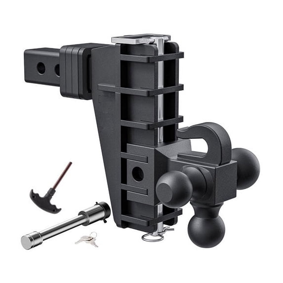 Telyswee 6" Drop Hitch Adjustable Trailer Hitch With Hook, Trailer ...