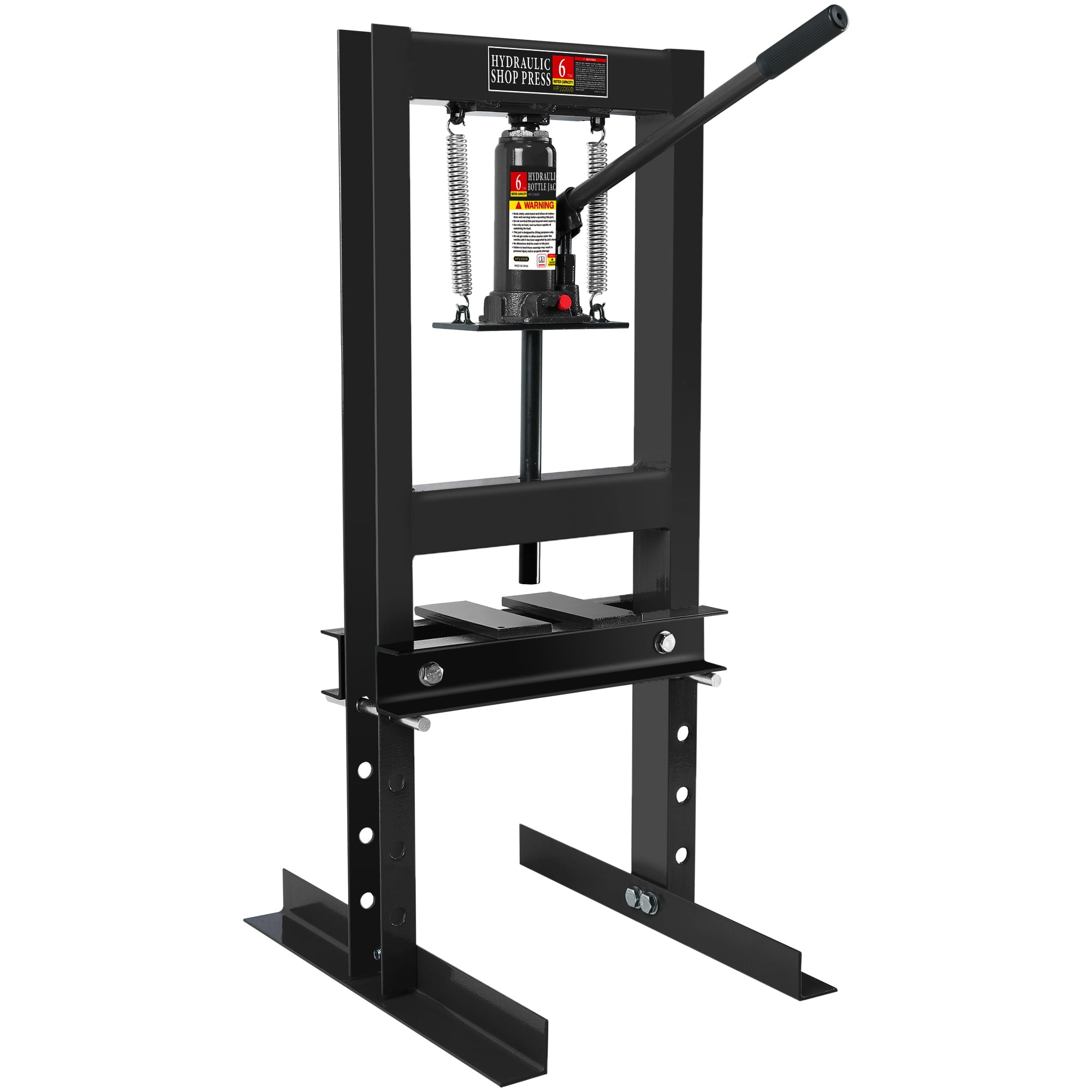 Telyswee 6 Ton Hydraulic Shop Press with Stamping Plates - Heavy Duty H ...
