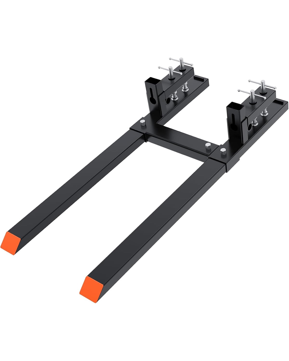 Telyswee 65" Clamp On Pallet Forks with Adjustable Stabilizer Bar ...