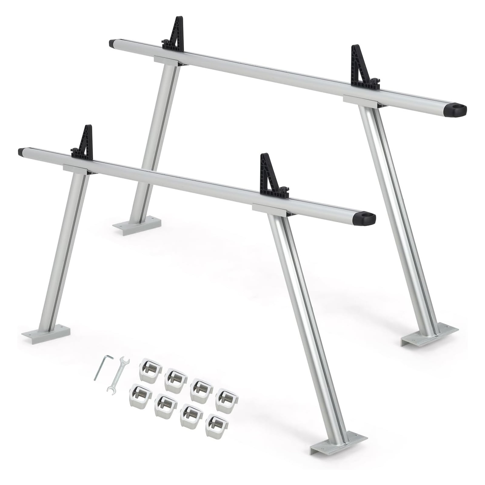 Telyswee Aluminum Truck Ladder Rack 800 lbs Capacity, Non-Drilling ...