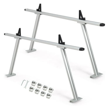 Truck Rack Set of 2 71in Aluminum Ladder Rack for Truck 800 lbs ...