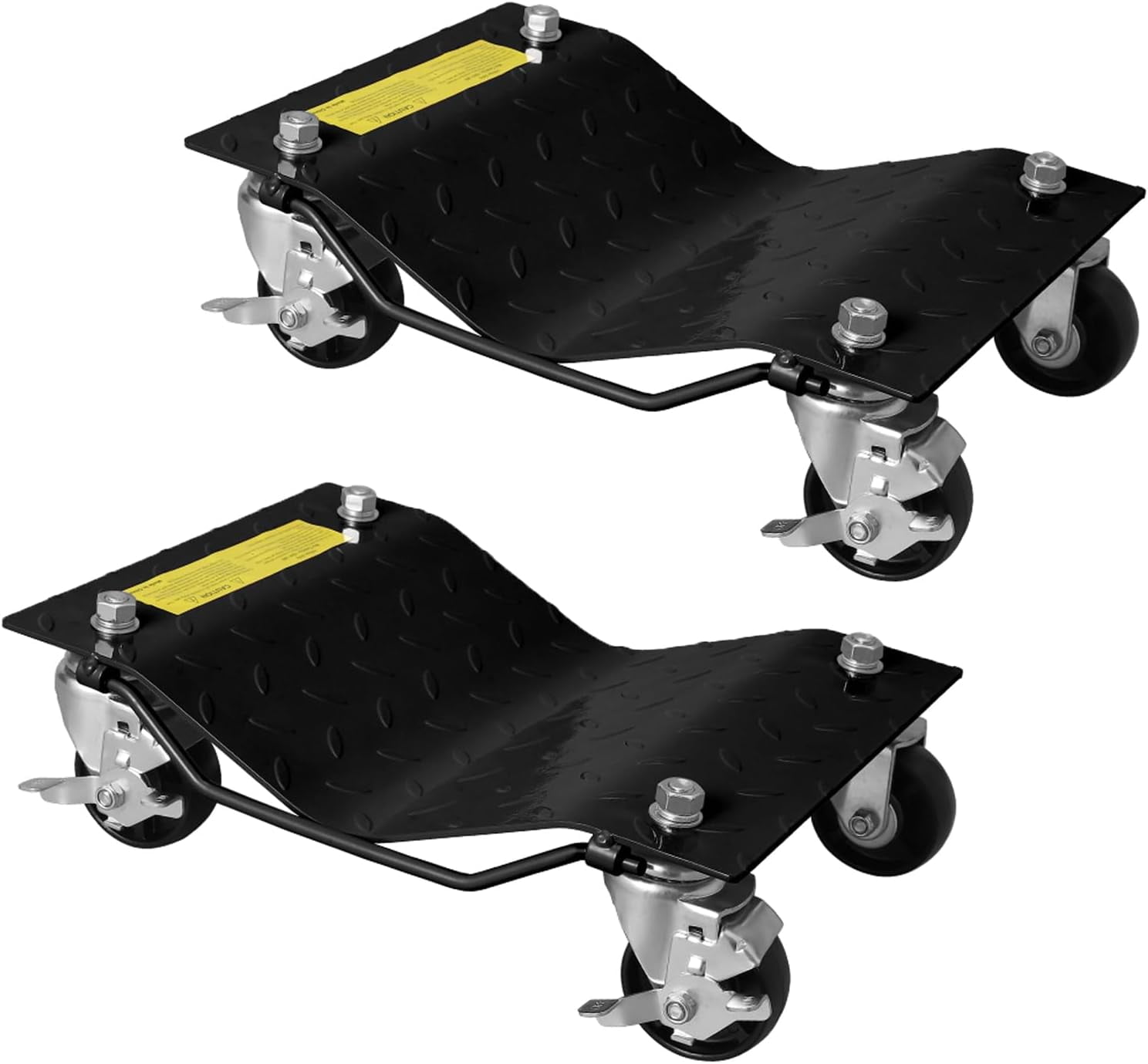 Telyswee Car Dollies Set of 2 / 4, Car Wheel Dolly for Garage Moving ...