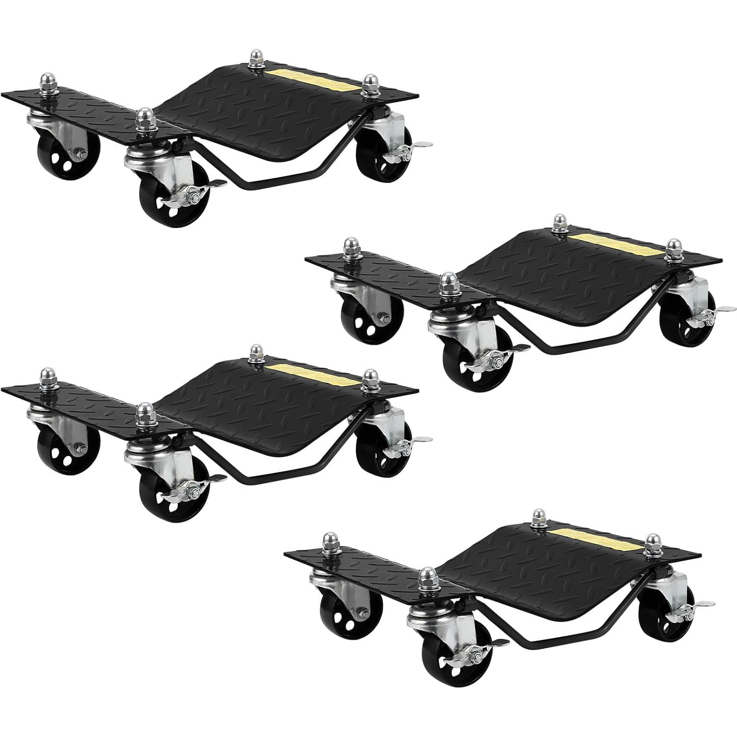 Telyswee Car Dolly Set, 2000 LBS Capacity Heavy Duty Vehicle Wheel ...