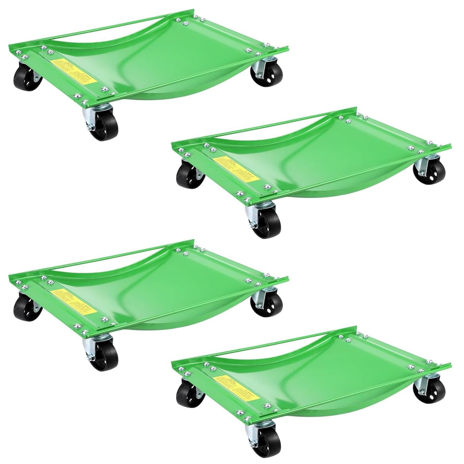 Telyswee Car Dolly Wheel 4 PCS 10000lbs Steel Tire Dolly Heavy Duty ...