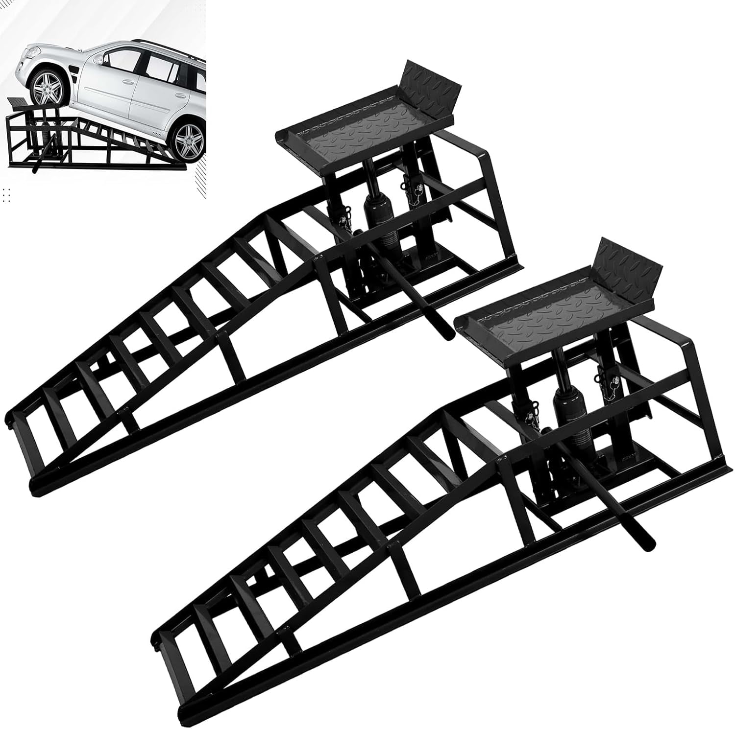 Telyswee Car Truck Service Ramps 12000Lbs 5T Capatity Car Lifts for ...