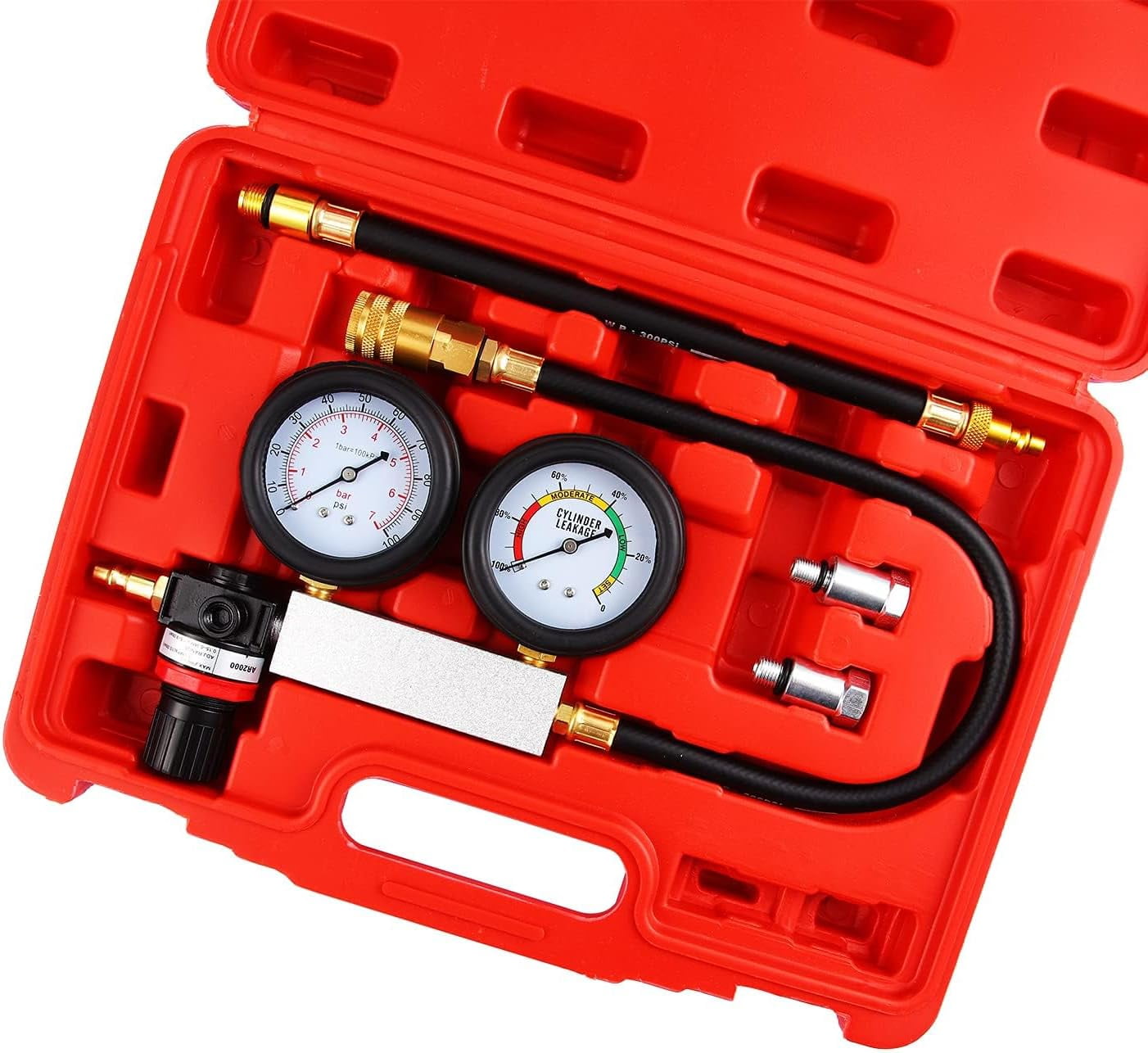 Telyswee Cylinder Leak Down Tester Engine Compression Diagnosis Tester ...