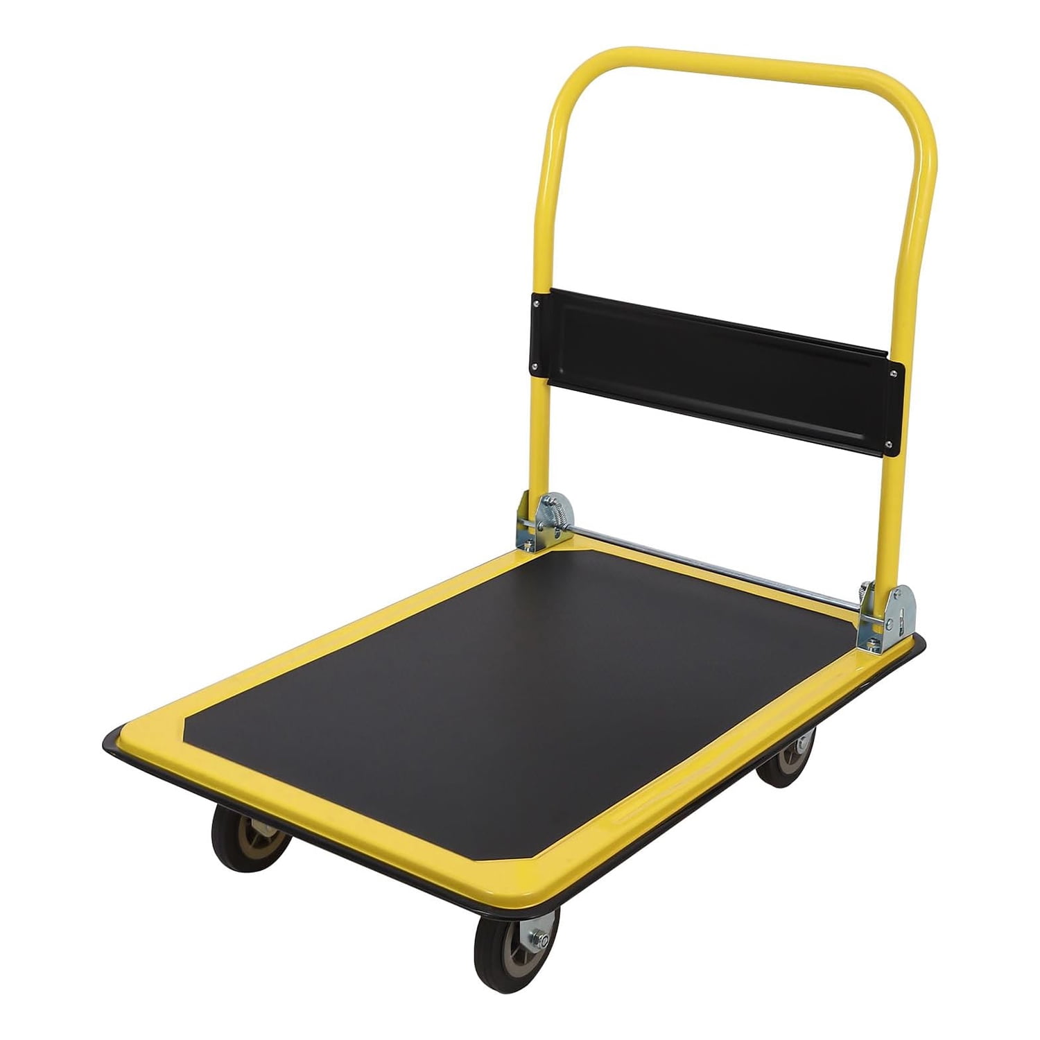 Telyswee Foldable Platform Truck Steel/PP Flat Push Dolly with Wheels ...