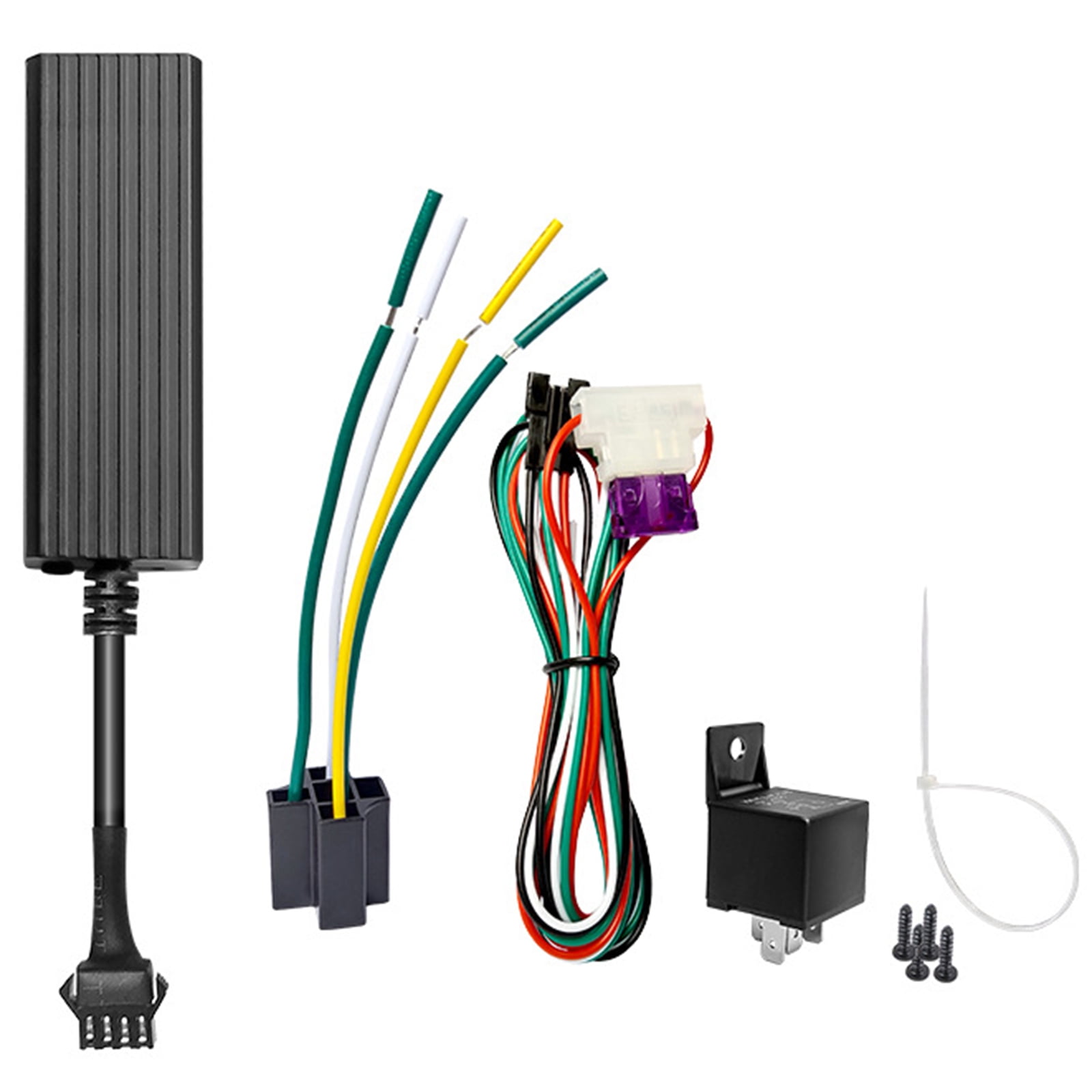 Telyswee GPS Tracker for Vehicles, 9-100V Ultra Wide Voltage, Built-in ...