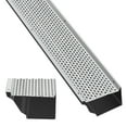 Telyswee Gutter Guard System - 5"W 6"W - Durable Mill Finish Aluminum ...