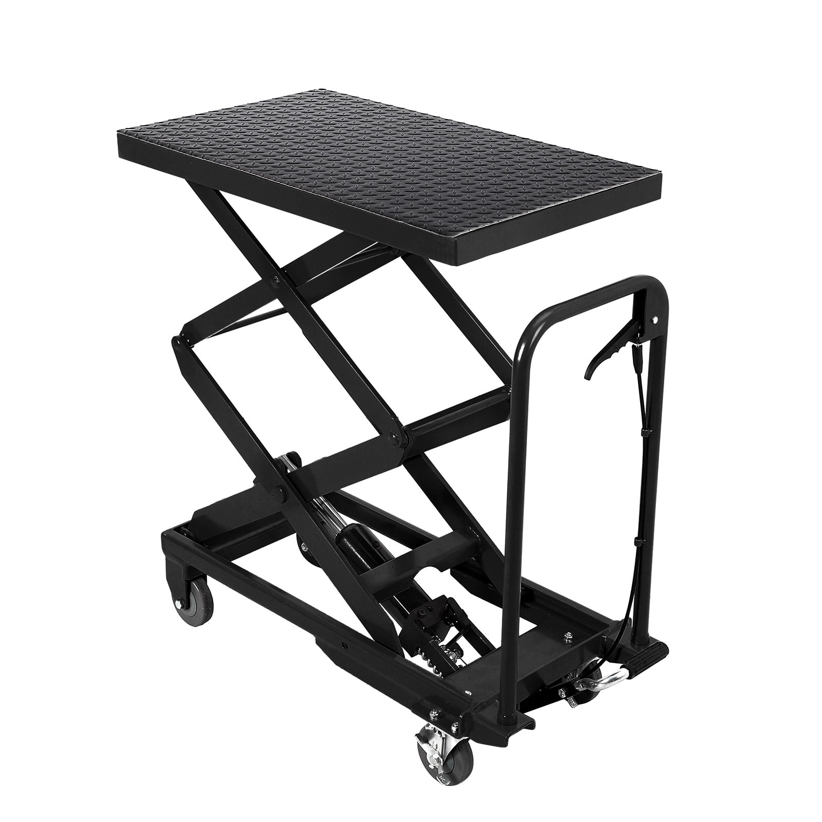 Telyswee Hydraulic Lift Table with 48" Height, 500 lbs Load Capacity ...