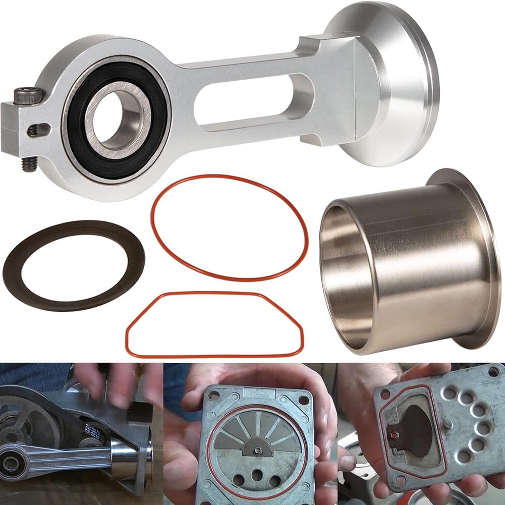 Telyswee KK-4835 Compressor Piston Kit Connecting Rod Kit with Bearing ...