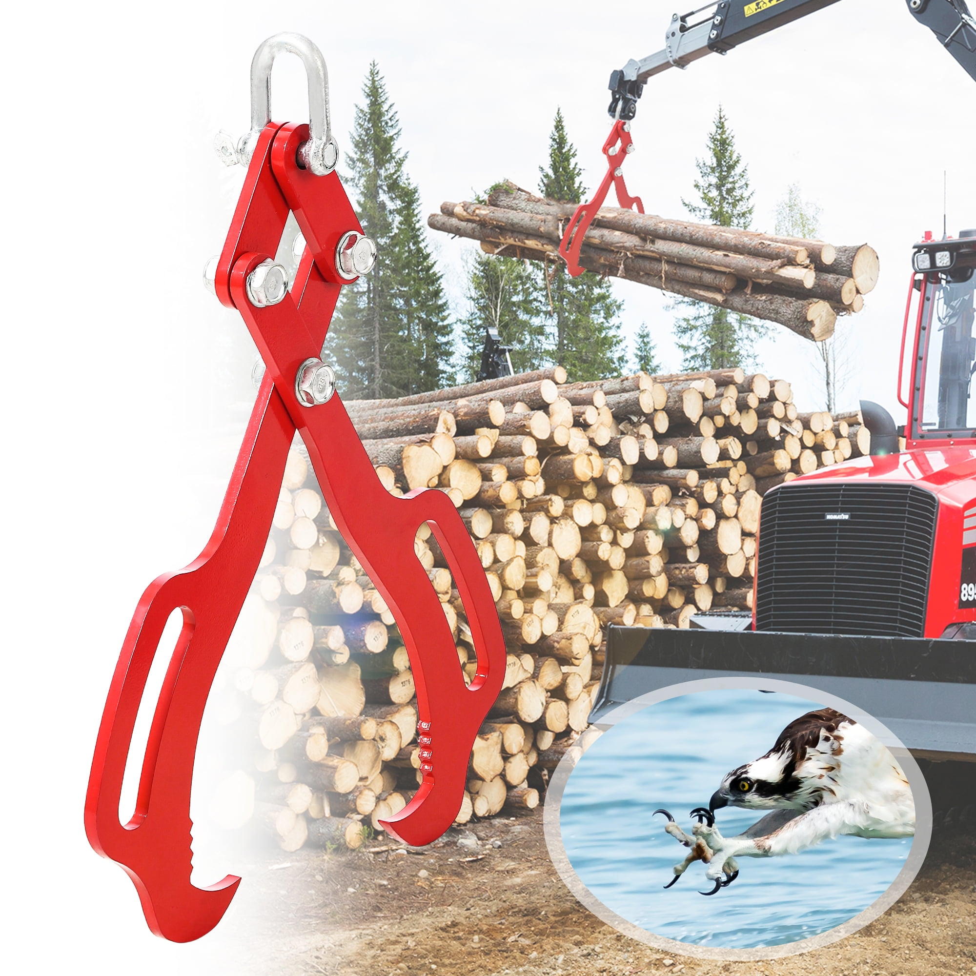 Telyswee Log Lifting Tongs, Log Grabber, Skidding Log Lifting Tongs ...