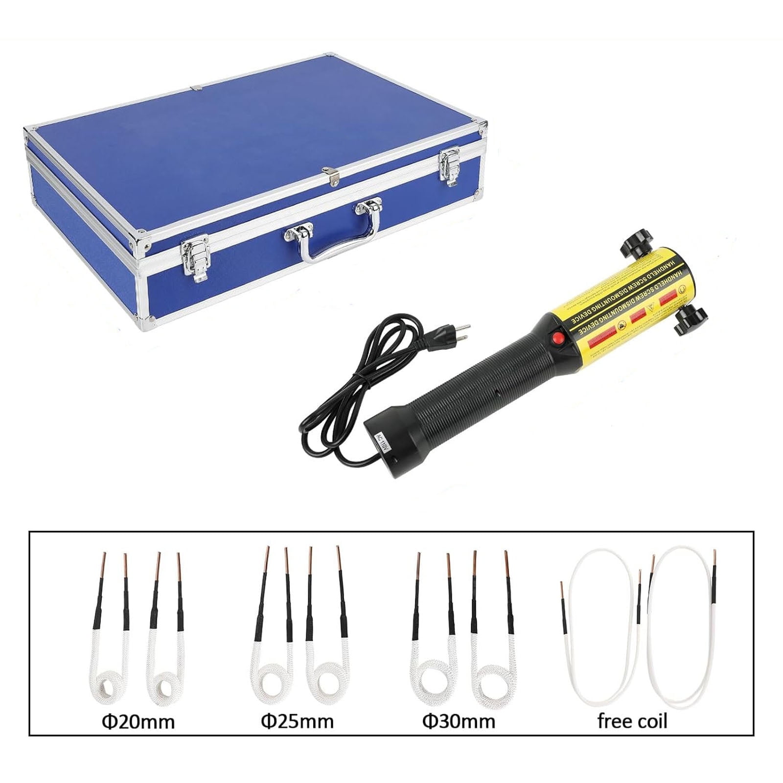 Telyswee Magnetic Induction Heater Kit, 1200W 110V Hand Held Automotive ...