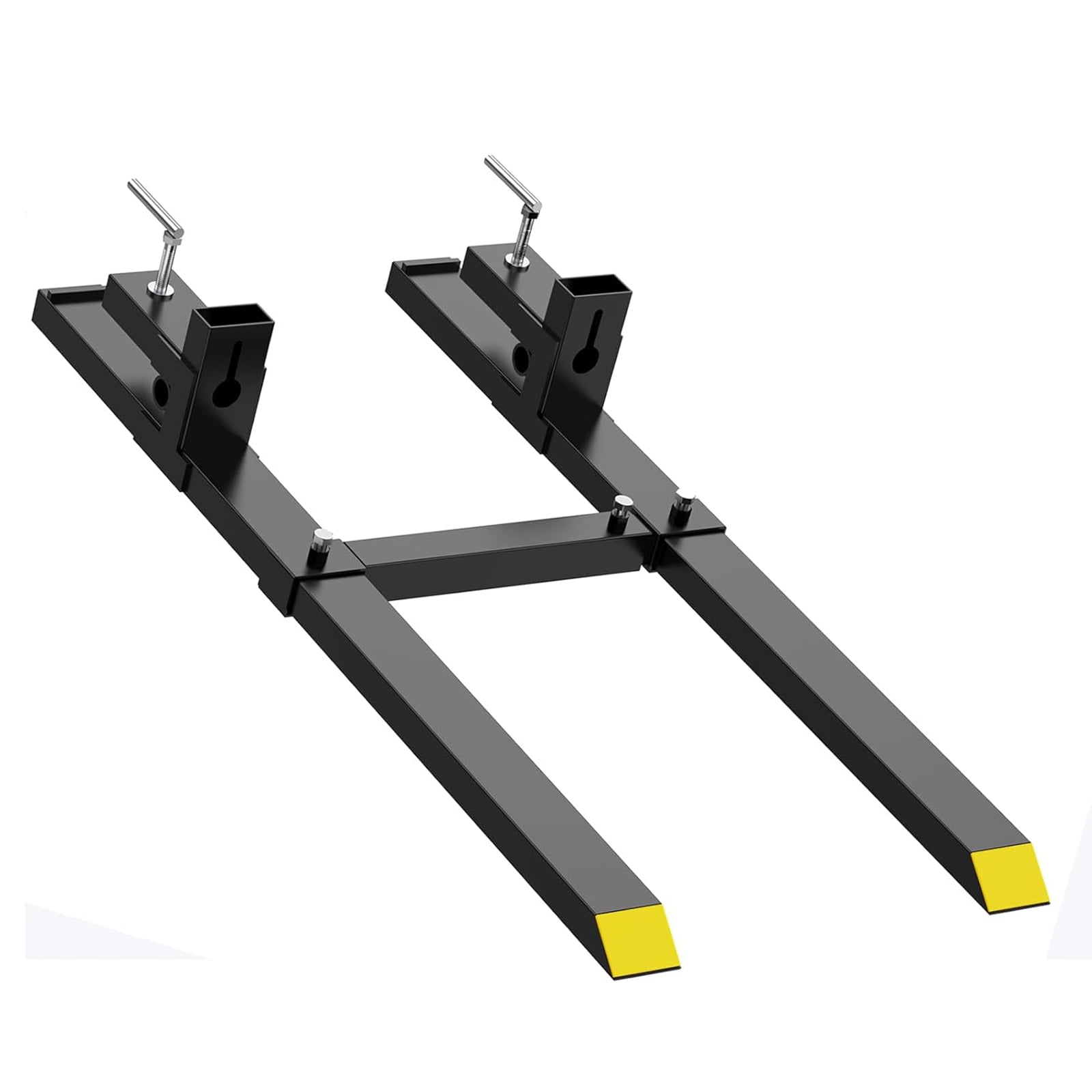 Telyswee Pallet Forks 60" 4000 Lbs Max, Clamp On Tractor Bucket Forks ...