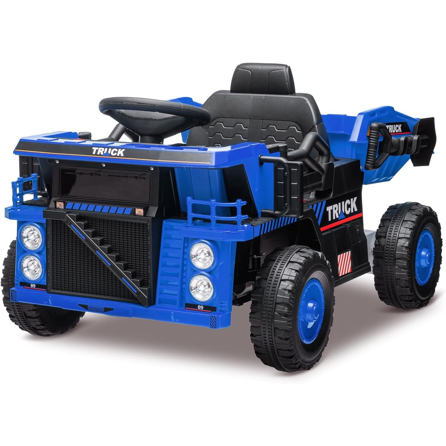 Telyswee Ride On Dump Truck 12V Ride On Car Toy for Kids with Remote ...