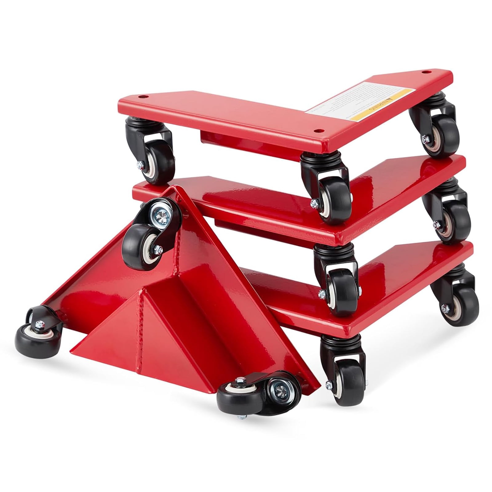 Telyswee Set of 4 Dolly Cart with Caster Wheels,1380lbs Capacity ...