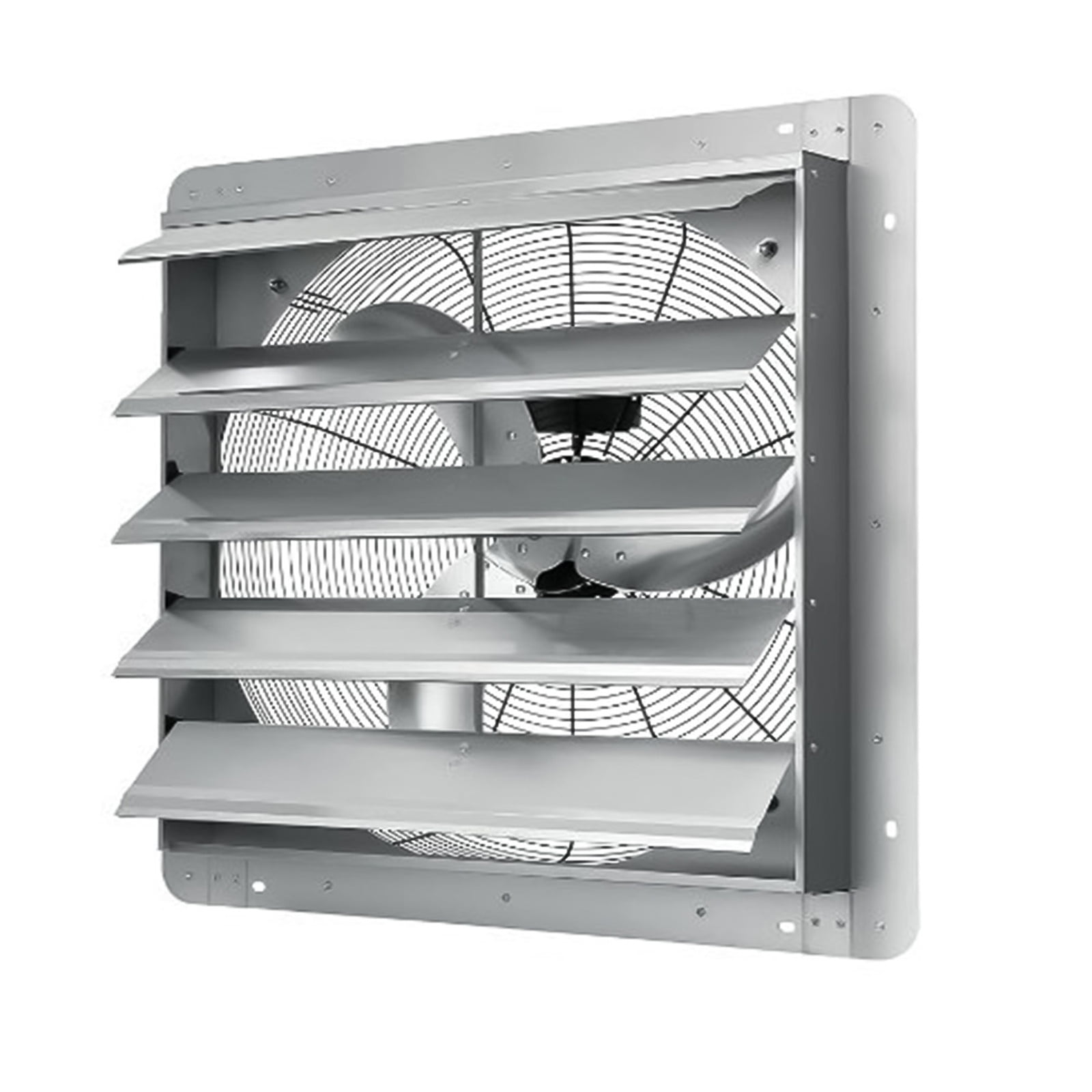 Telyswee Shutter Exhaust Fan 20" Shop Exhaust Fan Wall Mounted Aluminum ...