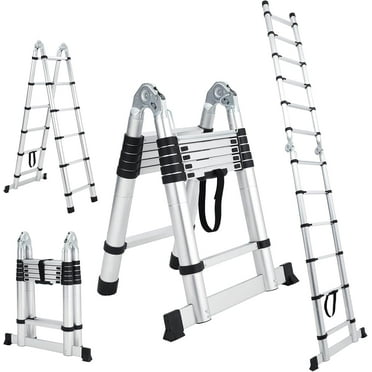 Louisville Extendable Construction Ladder, 16 ft. Aluminum, Type I, 250 ...