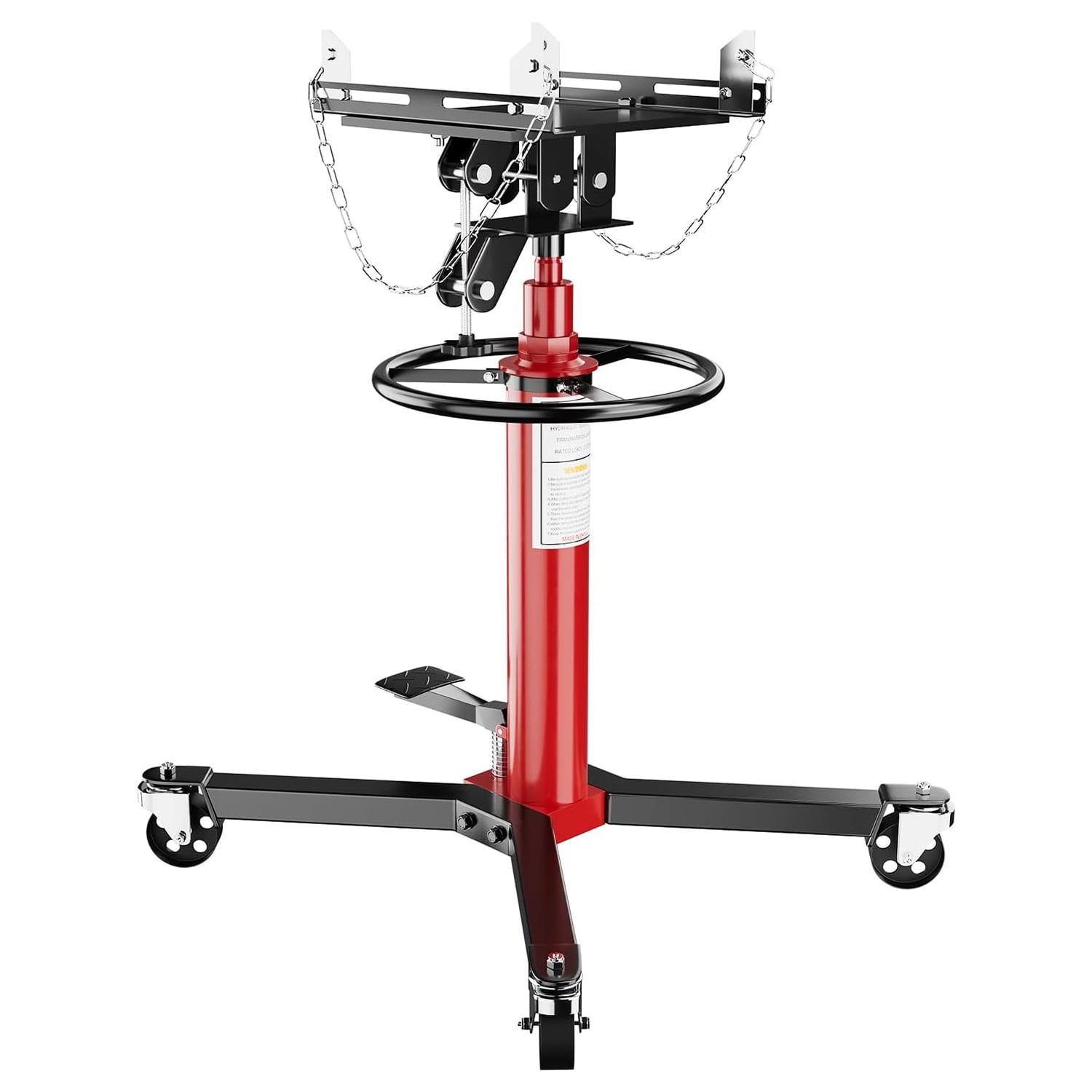 Telyswee Transmission Jack, 1100lbs/1322lbs Hydraulic Telescoping ...