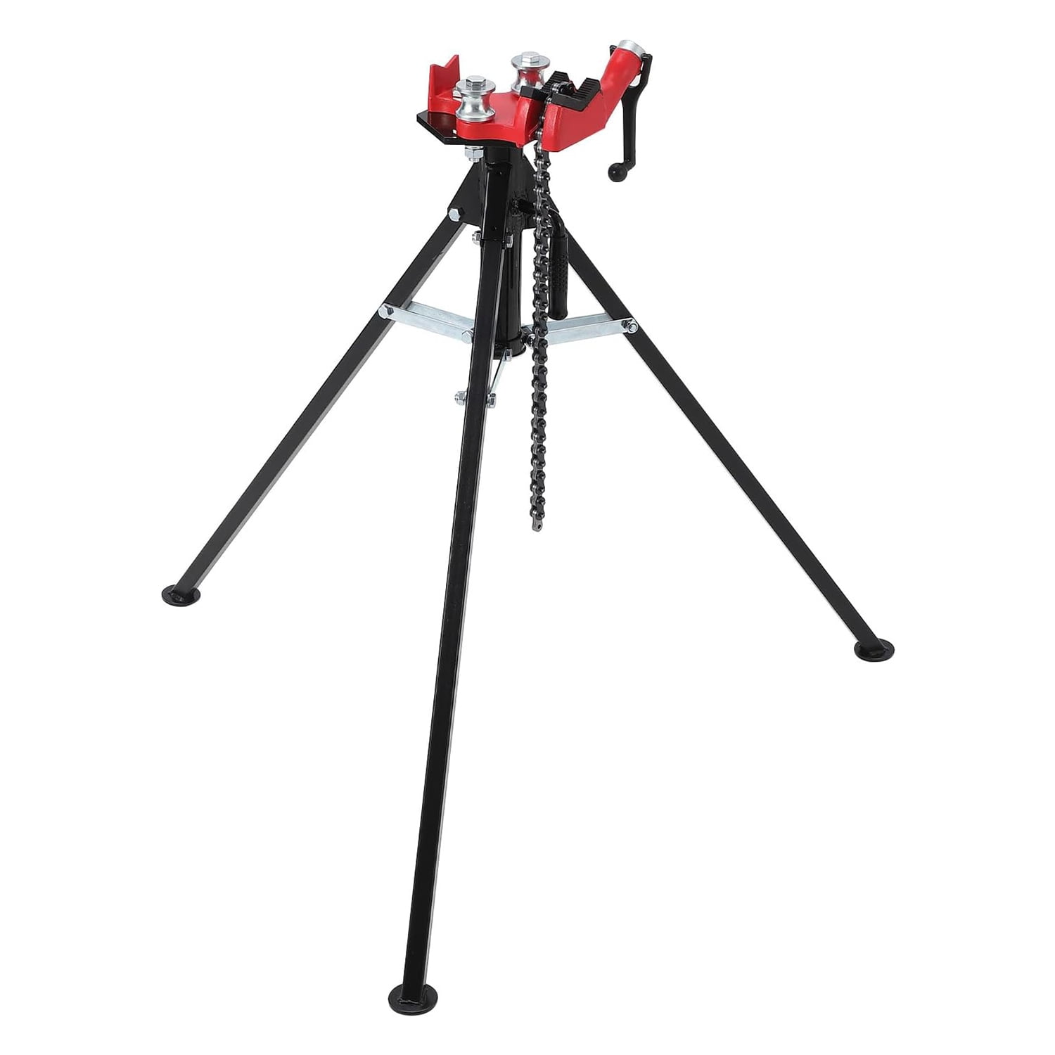 Telyswee Tripod Pipe Chain Vise, fits 1/8"-5" Pipe, Portable Folding ...