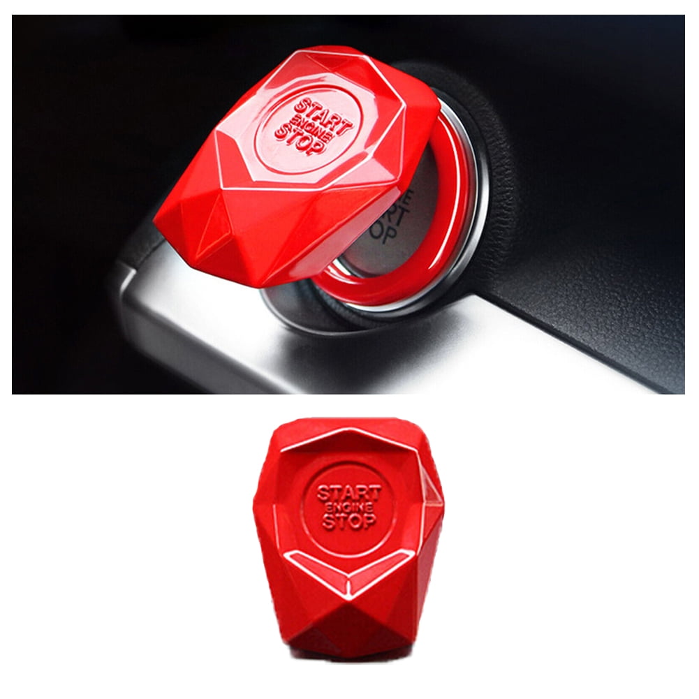 Telyswee Universal Engine Start Stop Push Button Cover Trim Ignition ...