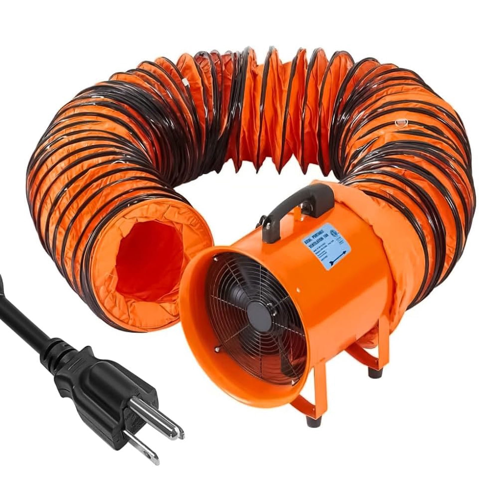 Telyswee Utility Blower Fan 12 Inch Portable Axial Exhaust Fan 580W ...