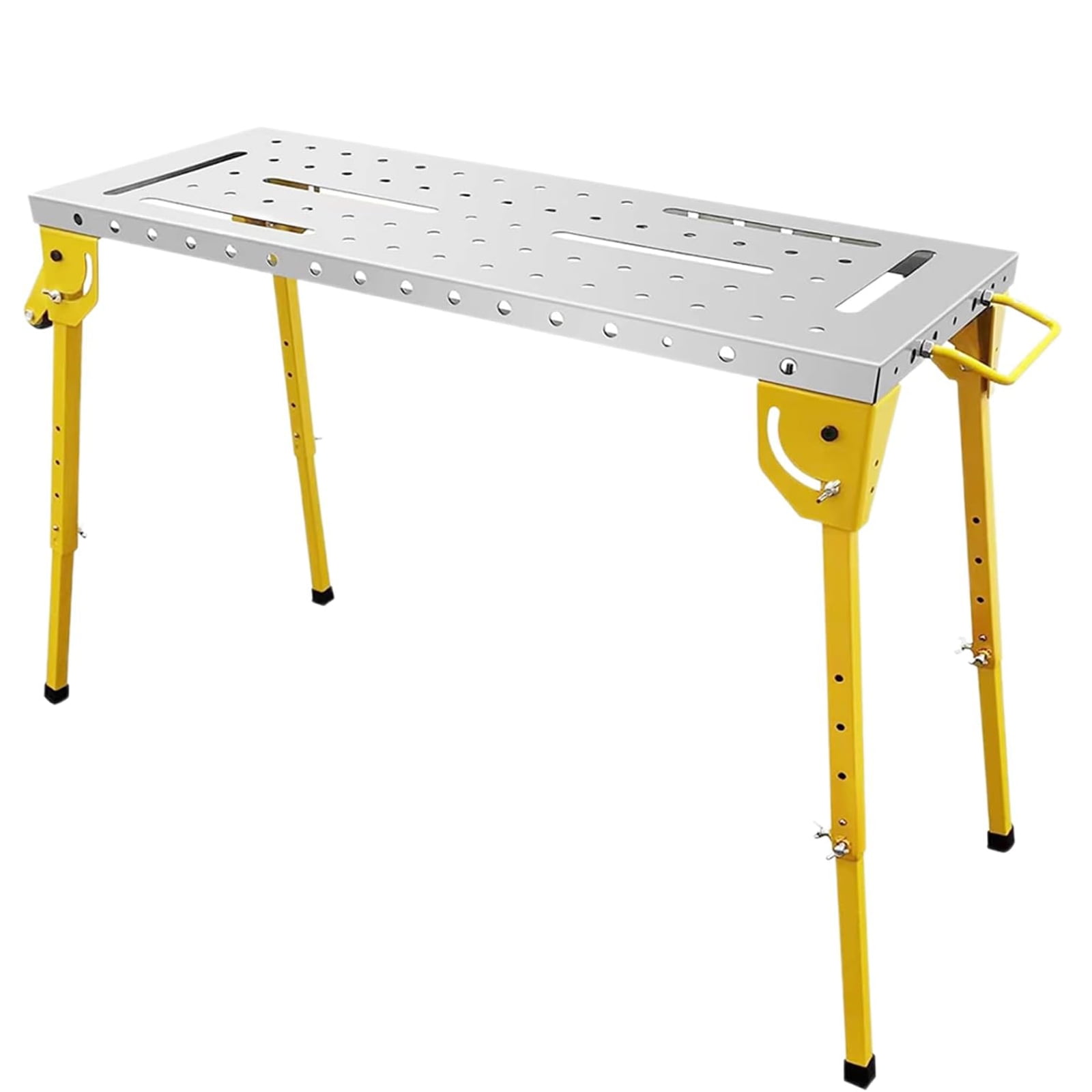 Telyswee Welding Table 44"x21" 500LBS Capacity, Folding Workbench with ...