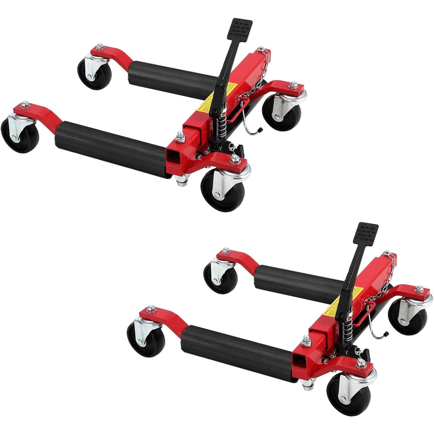 Telyswee Wheel Dolly Jack Set of 2, 3000LBS Hydraulic Car Tire Dolly ...