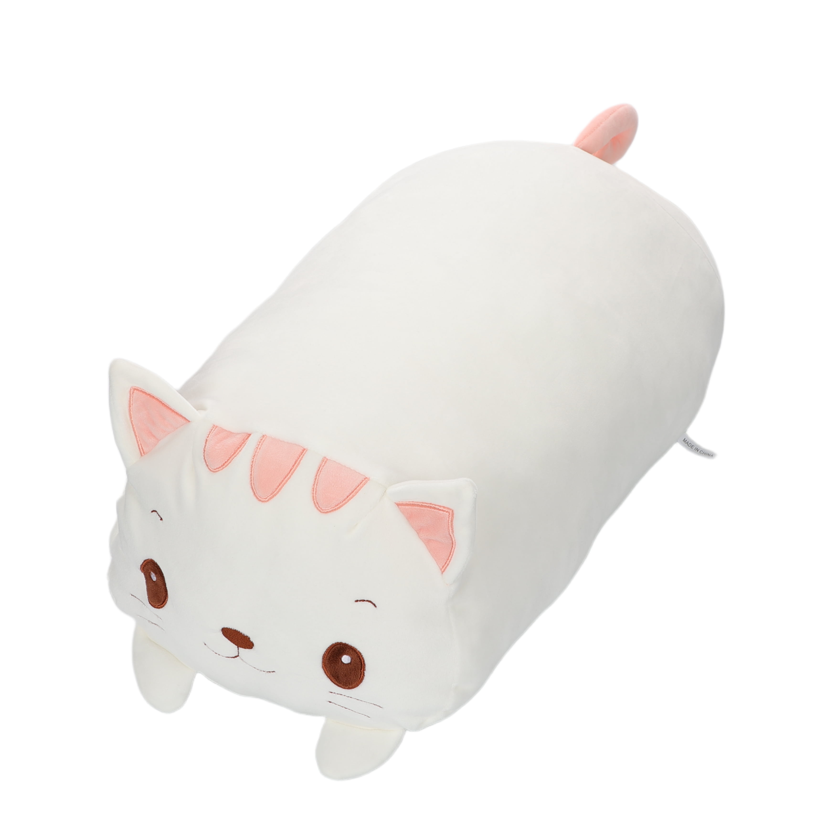 TemBe 23.6 inch Cute Large Cat Plush Stuffed Animal Pillow, Very Soft ...