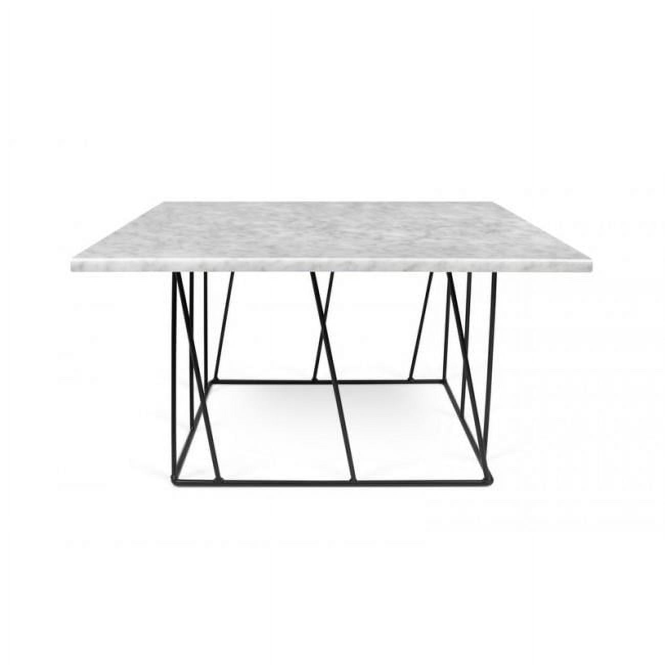Tema Home 9500.627361 42 x 75 x 75 in.Helix Square White Marble Coffee ...