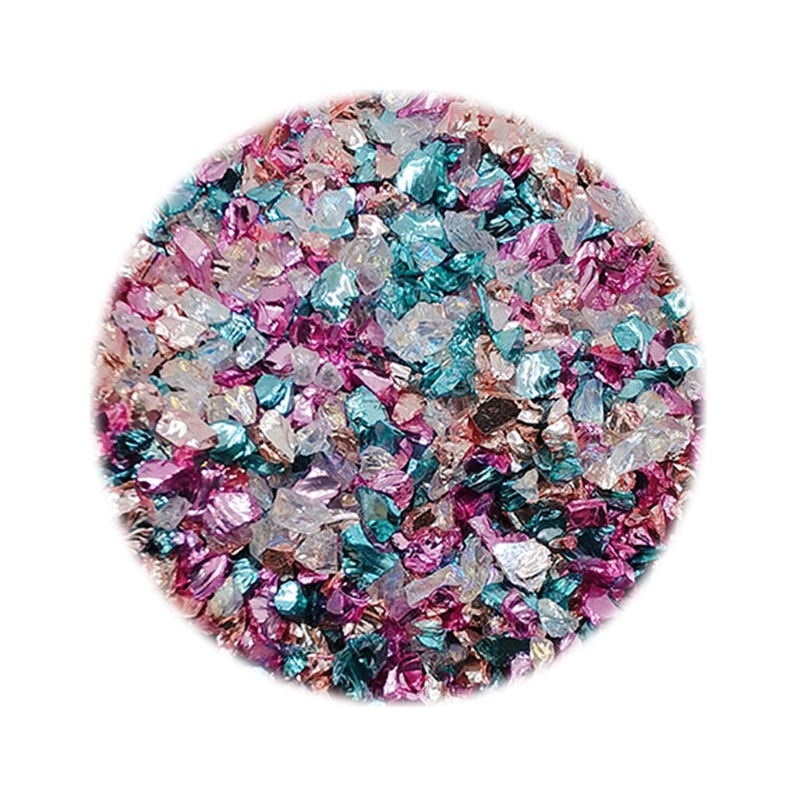 Temacd 1 Bag Nail Rhinestone Colorful Glittering Irregular Shape Large ...