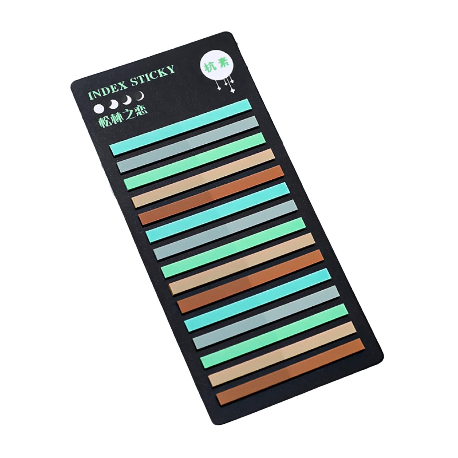 Temacd 1 Bag Sticky Notes Fluorescent Transparent Waterproof Narrow ...