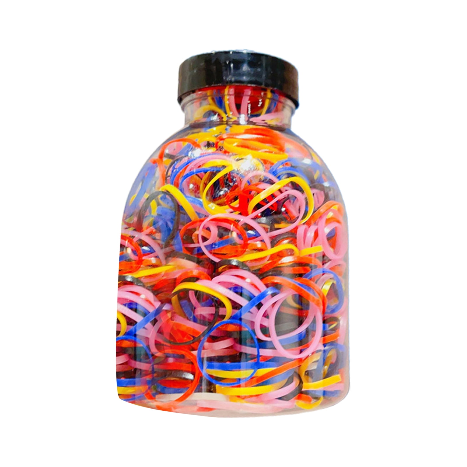 Temacd 1 Box Girls Colourful Disposable Rubber Band Elastic Hair Bands ...