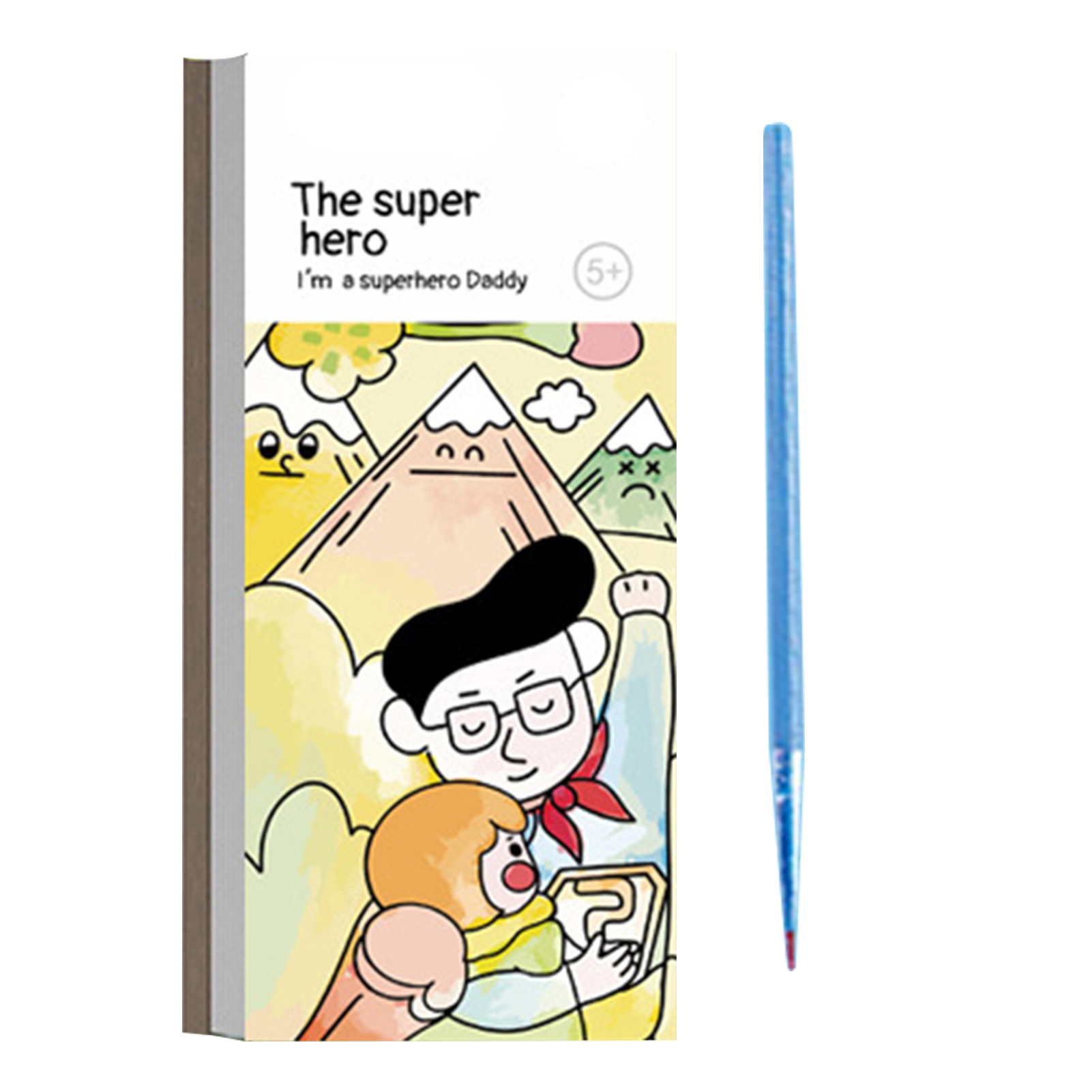 Temacd 1 Set 20 Pages Vivid Color Drawing Book with Pigment Paintbrush ...