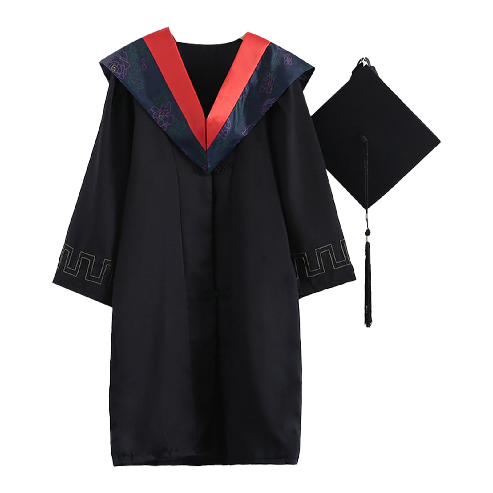 Temacd 1 Set Beautiful Fine Knitted Graduation Uniform Polyester ...