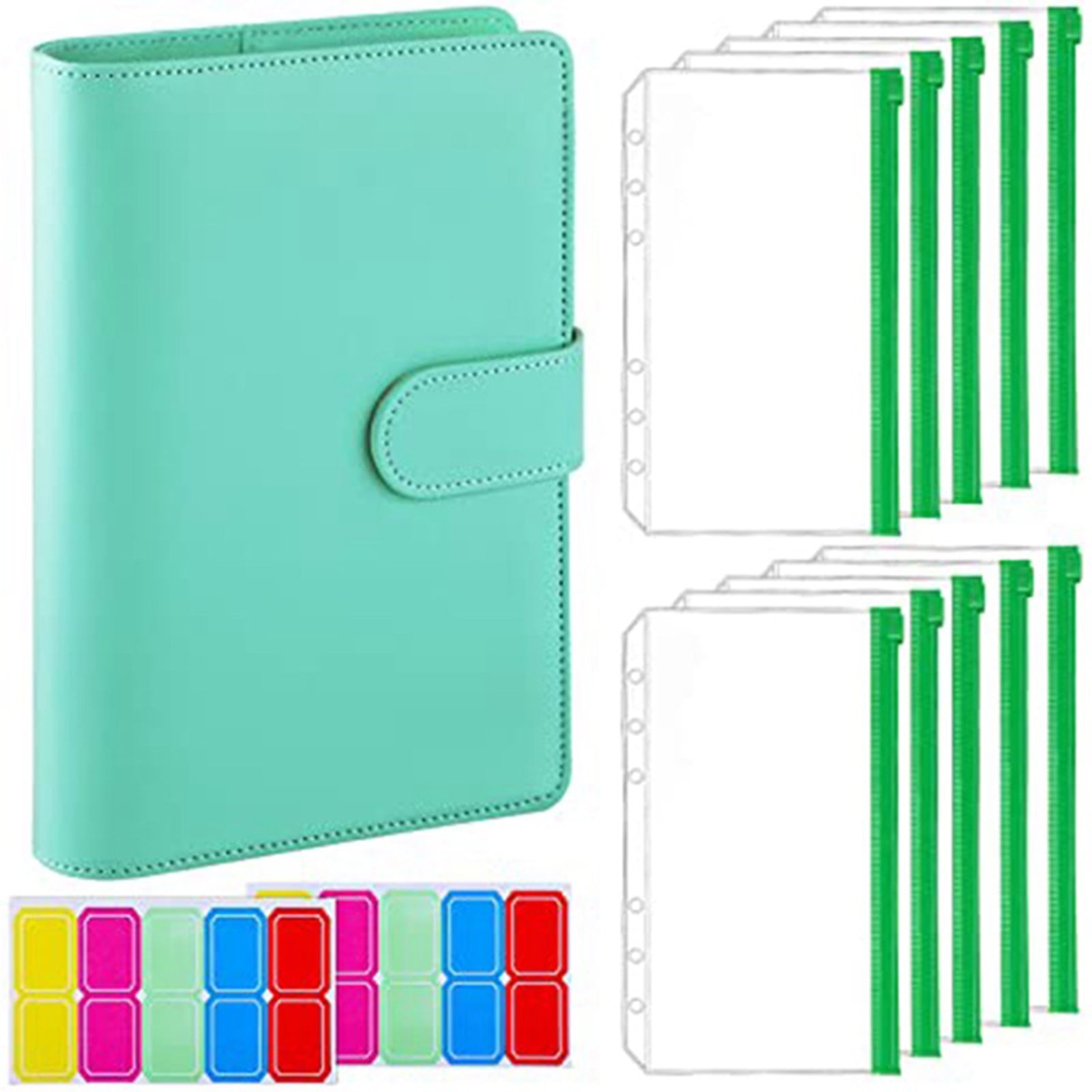 Temacd 1 Set Budget Book Loose Leaf Waterproof PVC Cash Envelope Binder ...