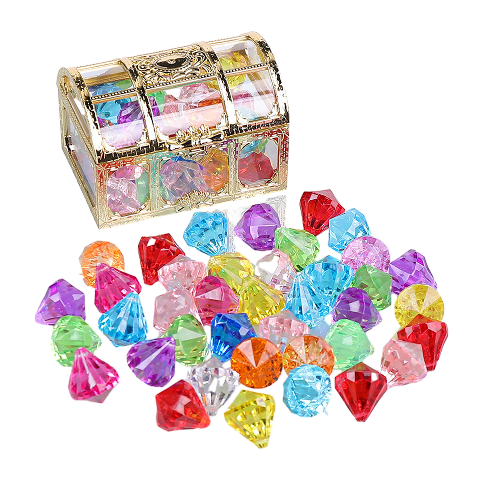 Temacd 1 Set Rhinestone Toys Smooth Surface Huge Surprises Shapes ...