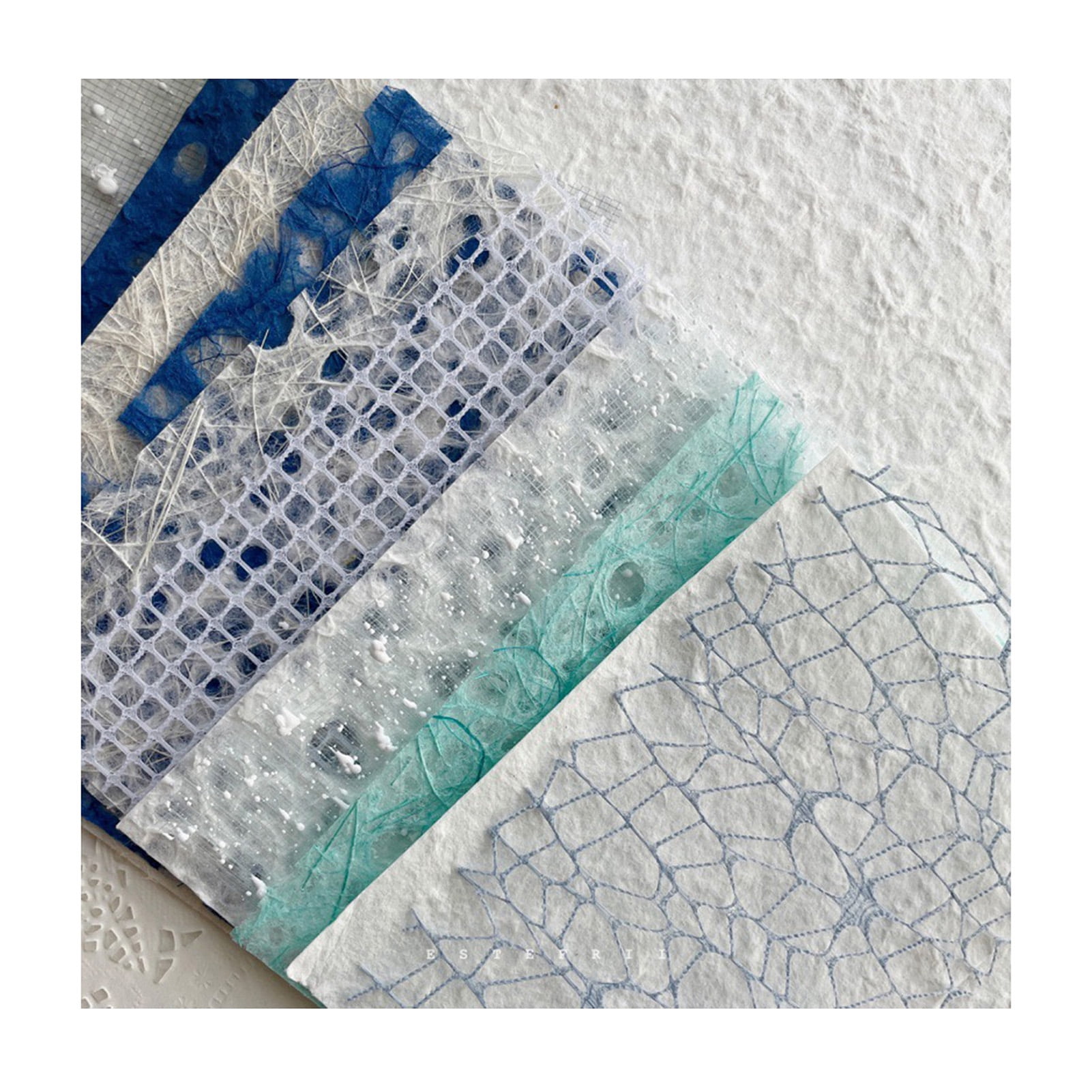 Temacd 10/70Pcs Hand Account Papers Non-breakable Removable Marbling ...