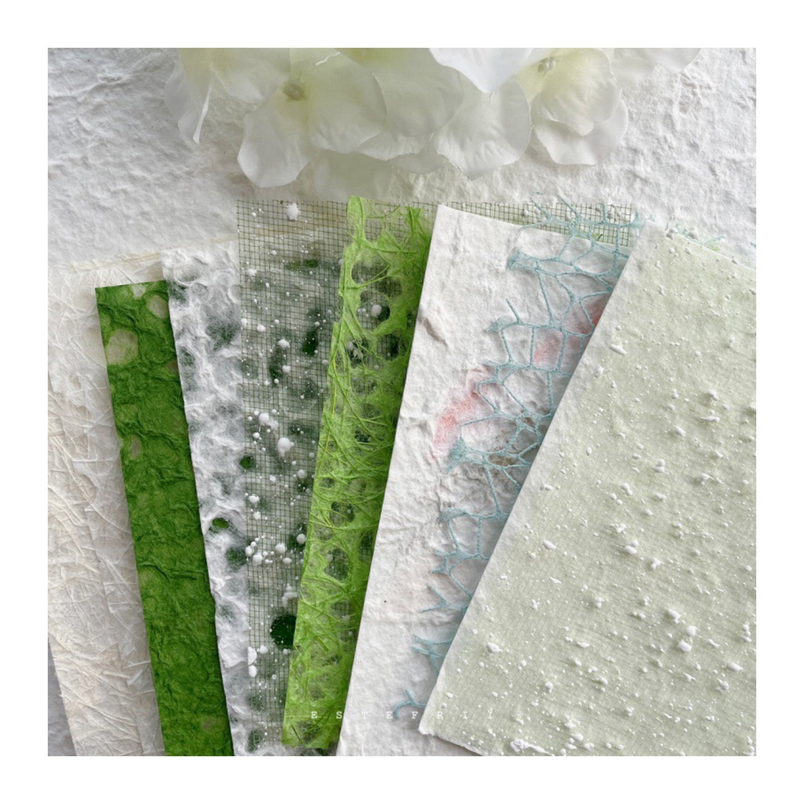 Temacd 10/70Pcs Hand Account Papers Non-breakable Removable Marbling ...