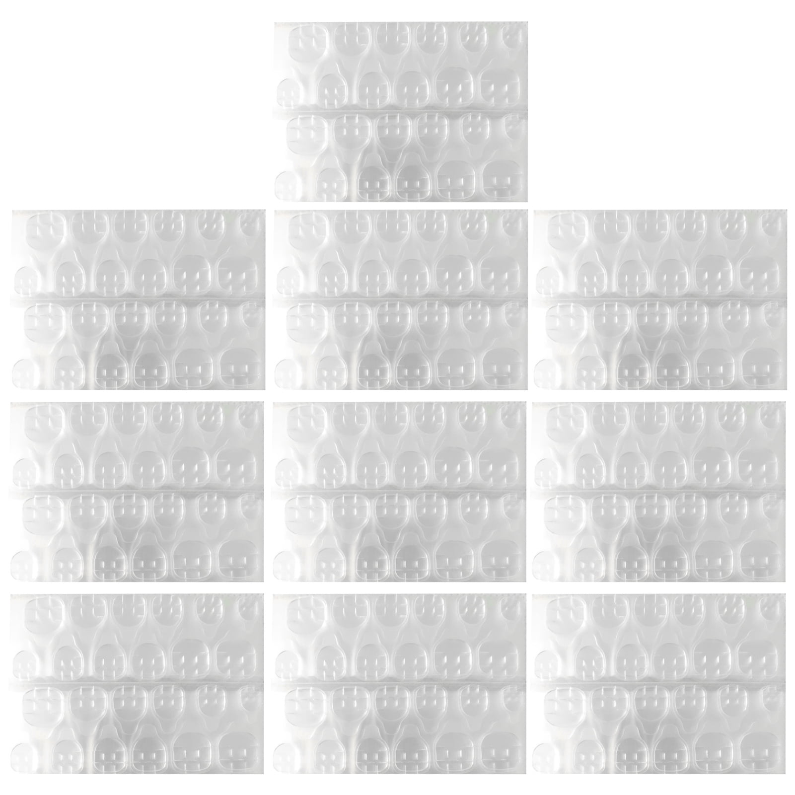 Temacd 10 Sheets Nail Art Glue Invisible Self Adhesive Waterproof Eco ...